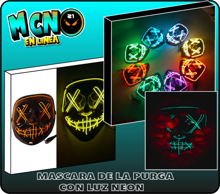 MASCARA PELICULA LA PURGA (CON LUZ NEON ) – Marciano En Linea